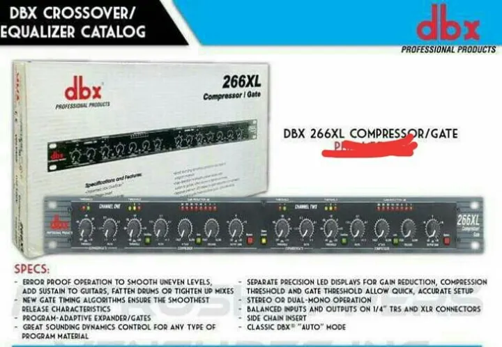 dbx 266xs compressor/gate | Lazada PH