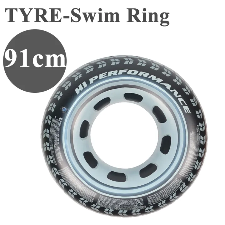 summer PVC inflatable ring car tire swim ring band 91cm diameter ...