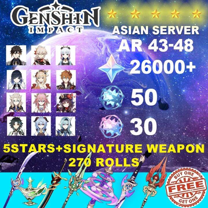 Yooin-【BUY ONE TAKE ONE】Genshin impact Active character Signature ...