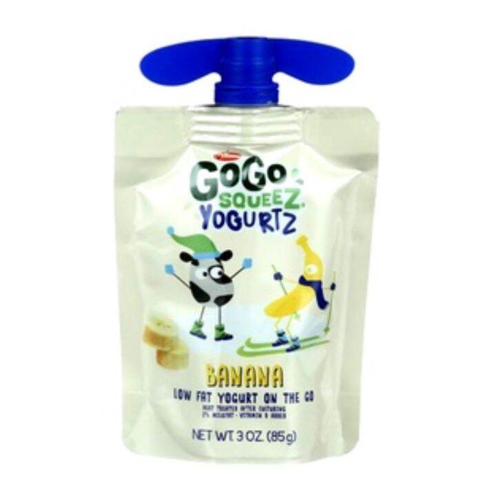 GOGO SQUEEZ YOGURTZ BANANA YOGURT 3 OZ. POUCH | Lazada PH