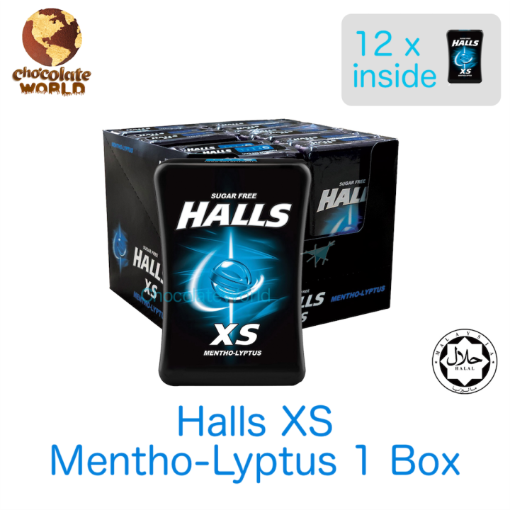 Halls XS Sugar Free Candy Mentho-Lyptus (15g x 12) | Lazada