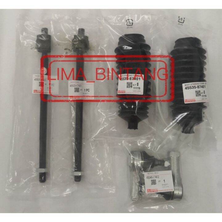 (1 SET) Tie Rod End+Rack End+Steering Boot Cover (DAIHATSU) Perodua KEMBARA & KEMBARA DVVT | Lazada