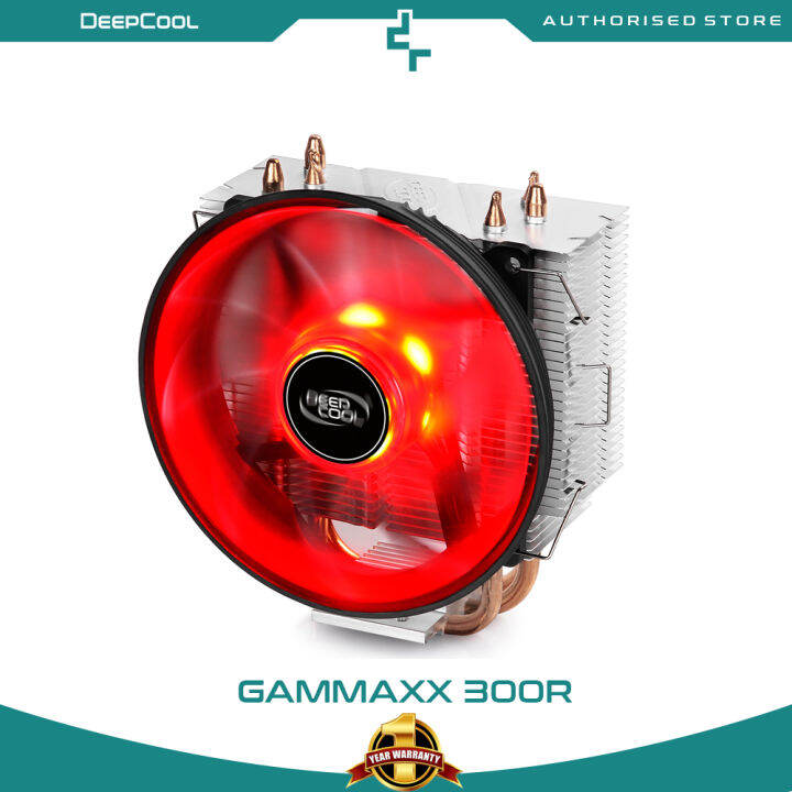 DEEPCOOL GAMMAXX 300R CPU Cooler 3 Direct Contact Heat Pipes 120mm Red ...