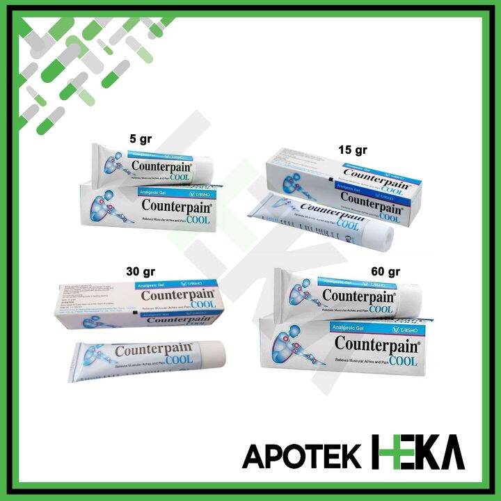 Counterpain Cool Cream Krim Nyeri Otot 5 gr / 15 gr / 30 gr | Lazada ...