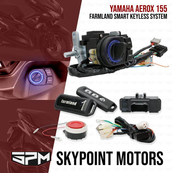 IGNITION SWITCH WITH ALARM / SMART KEY FOR AEROX 155 (9803-417) | Lazada PH