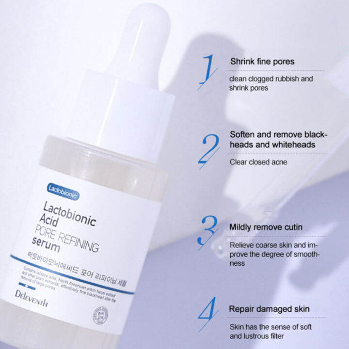 Lactobionic Acid Pore Shrink F-A-C-E Skin Serum Hyaluronic Acid ...