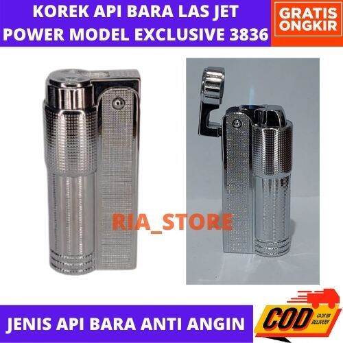 Korek Api Bara Stainless Super Las Jet Power Model Exclusive 3836 ...