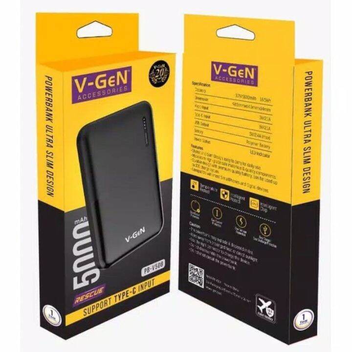 Powerbank V-Gen RESCUE 5000 mAh ORIGINAL 100% | Lazada Indonesia