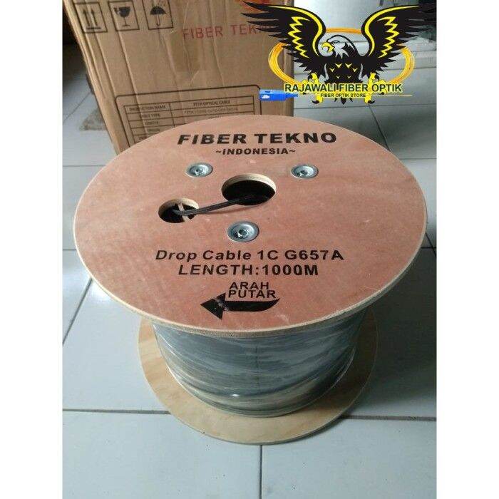 Kabel Dropcore 1 Core 3 Seling Fiber Tekno 1000Meter | Lazada Indonesia