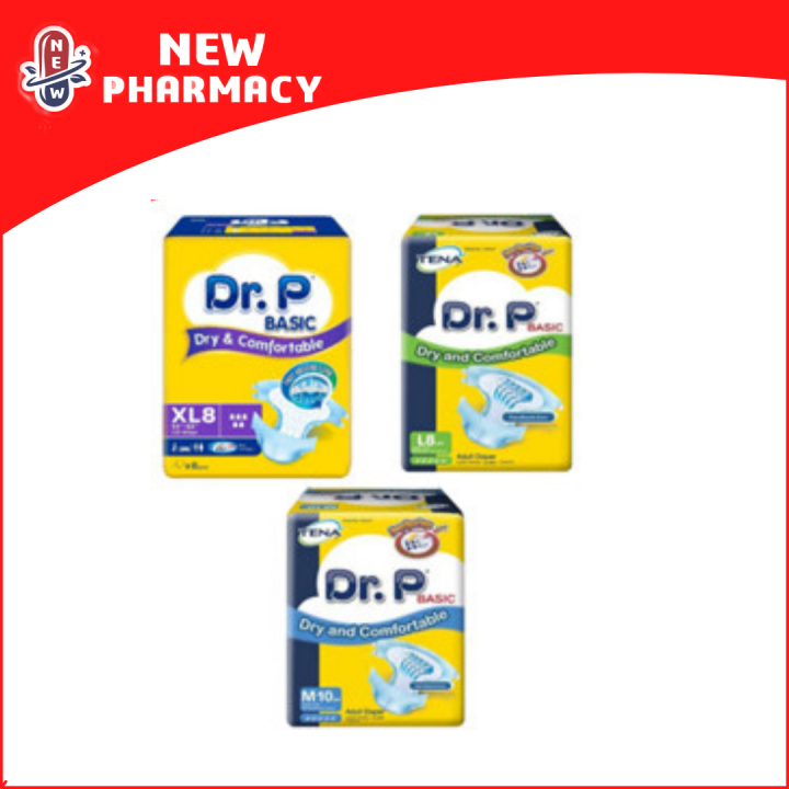 Dr.P Basic Adult Diaper size M/L/XL | Lazada