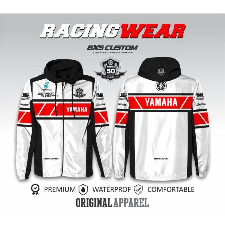 50th ANNIVERSARY Jacket YAMAHA | Motogp Jacket LIVERY YAMAHA WATERPROOF ...