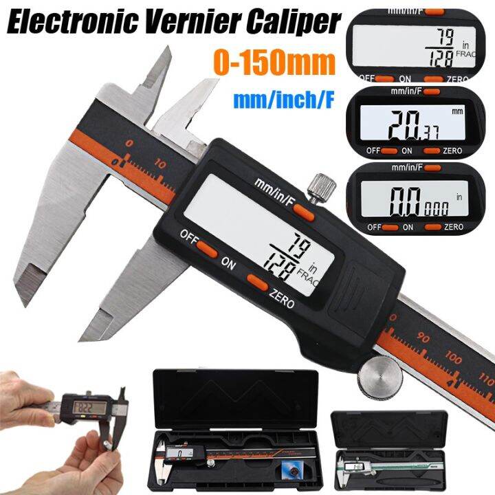 3 Types Electronic Vernier Calipers Micrometer LCD Digital Measuring ...