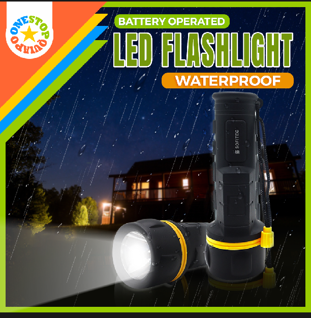 OSQ Battery Operated Waterproof Flashlight Sofitec SBF0101 | Lazada PH