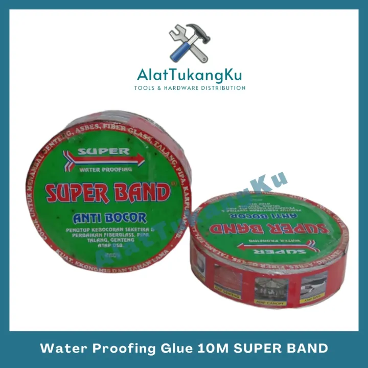 Super Band 10M Lem Seng Asbes Seng Flinkote / Lem Anti Bocor Super Band ...