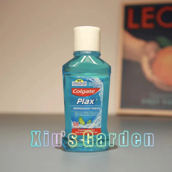 🏆 Genuine Colgate PLAX Shell Tooth Minalist Portable Mouthwash 60ml ...