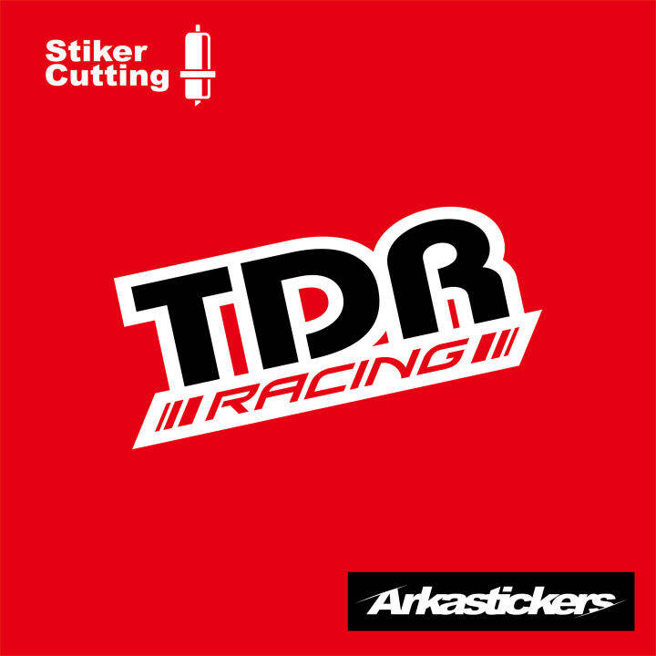 Cutting Stiker TDR RACING untuk Motor Mobil Helm dll bisa menyala ...