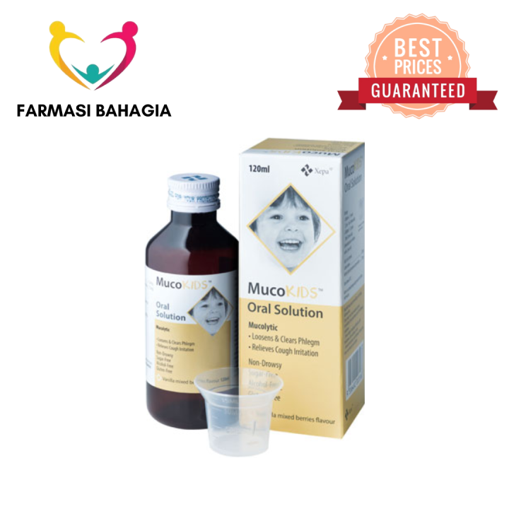 Mucokids Oral Solution 120ml (Ubat Batuk Kahak) | Lazada