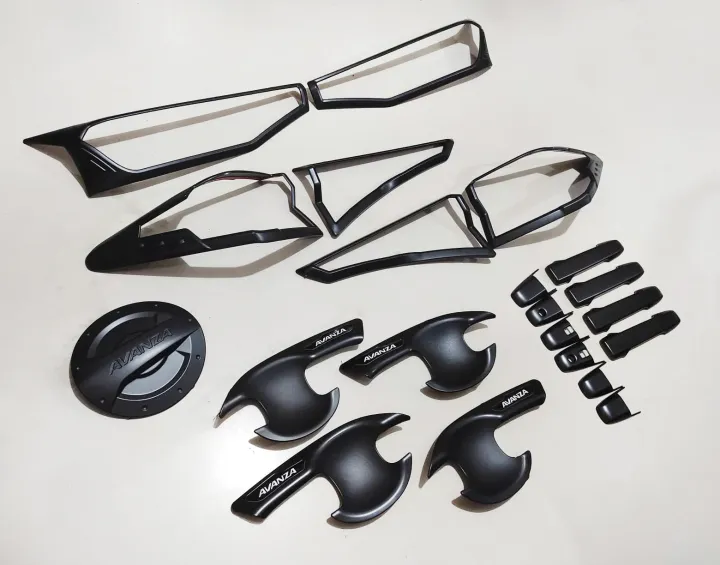 Toyota Avanza 2022 Black Combo Garnish Cover Set | Lazada PH