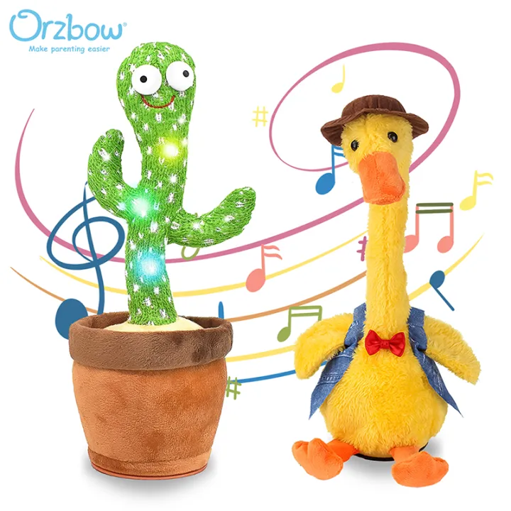 Orzbow TIKTOK Popular Dancing Duck & Cactus Toy, Funny Clothes Cactus ...