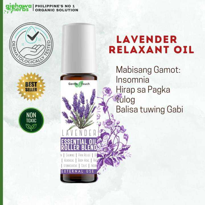 Lavender Calming Oil Roller Blends - Original Herb Wellness Oil for Stress Relief, Calming ...