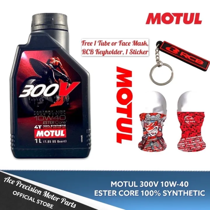 MOTUL 300V 10W/40 & 10W/50 1L 100% SYNTHETIC ESTER CORE | Lazada PH