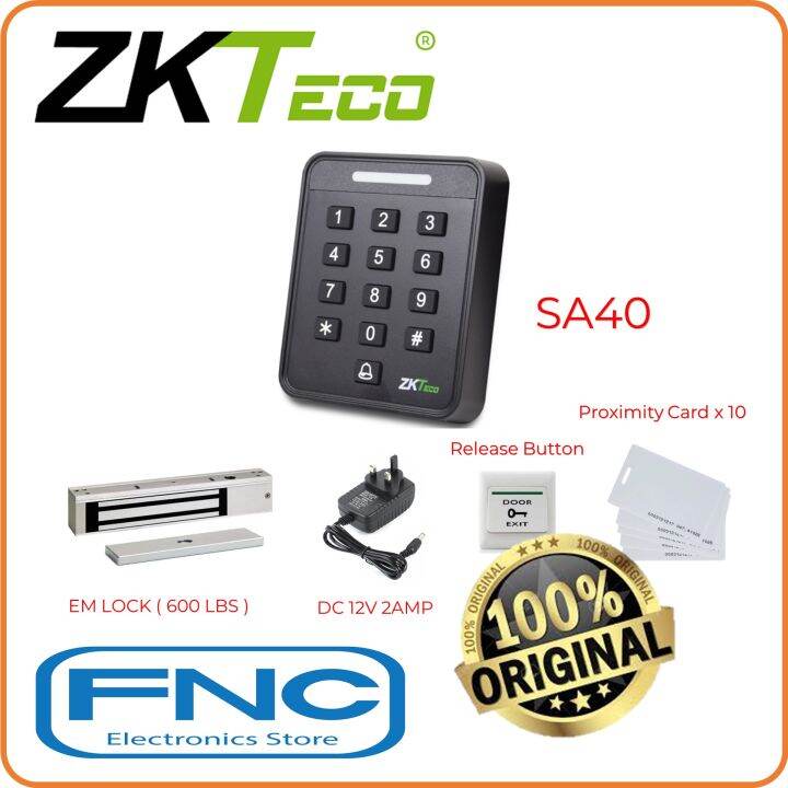 ZKTECO SA40 Door Access Simple Standalone Device Supporting Proximity Card & Password ...