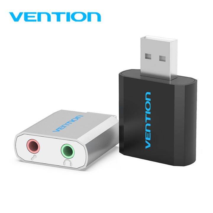 Vention USB 2.0 Sound Card with 3.5mm Stereo and Mic Sound Card ...
