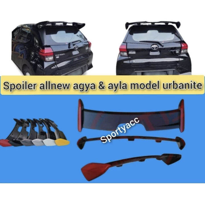 Spoiler Sayap Mobil Agya Dan Ayla 2023 Model Urbanite | Lazada Indonesia