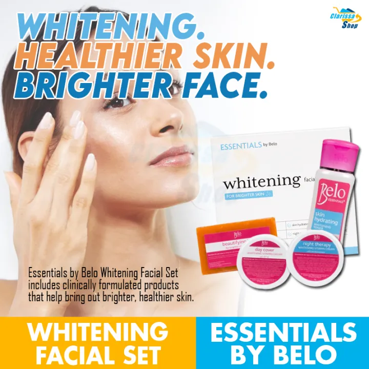 Essentials By Belo Whitening Facial Set For Brighter and Healthier Skin ...