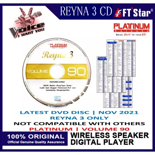 Platinum New Reyna 3 Volume 90 Update CD 2021 | Lazada PH
