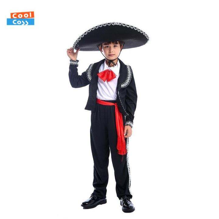 Kids World National Ethnic Style Mexico Dancer Outfit Children Boys ...