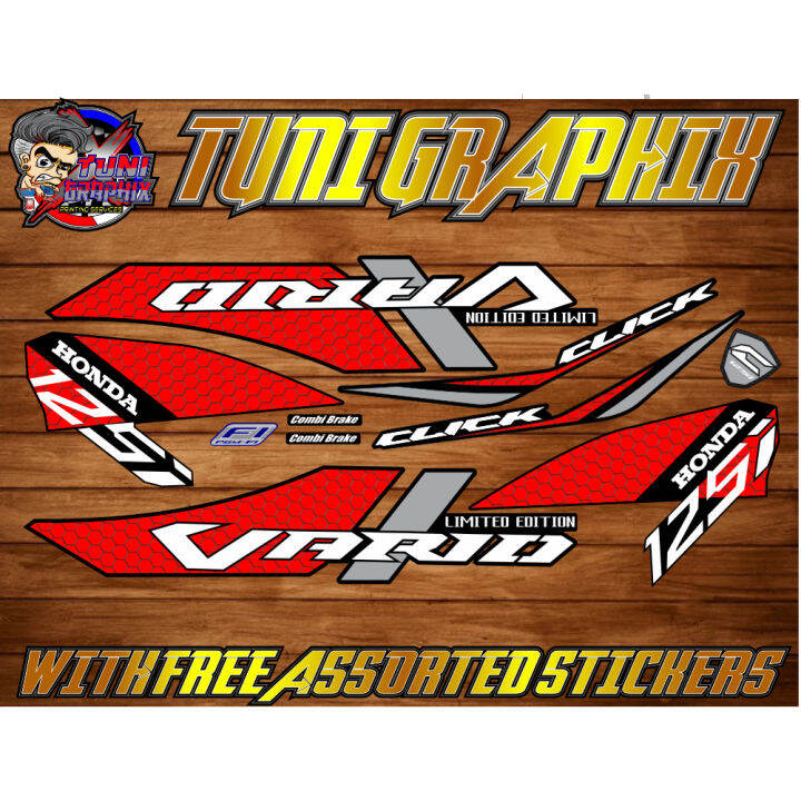 CLICK 125 V2 VARIO HONEYCOMB DECALS | Lazada PH