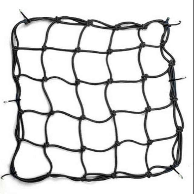 POSH Jaring Helm Motor 6 Hook 30CM - Black | Lazada Indonesia