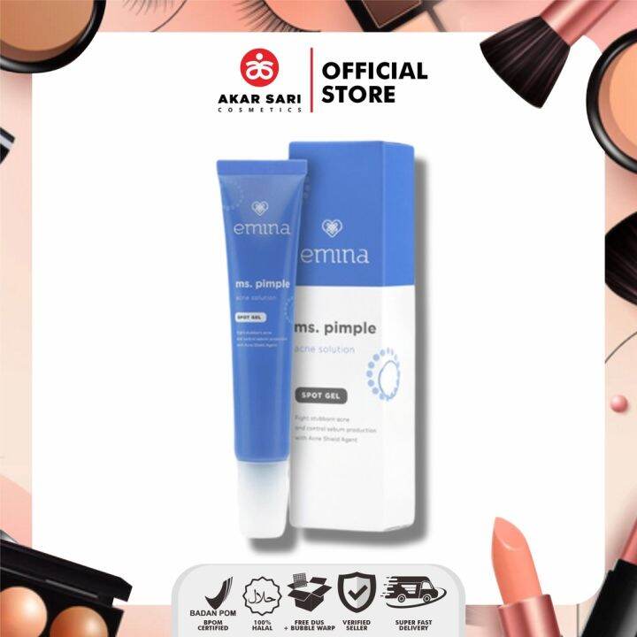 EMINA MS. PIMPLE ACNE SOLUTION SPOT GEL - 15 ml | Lazada Indonesia