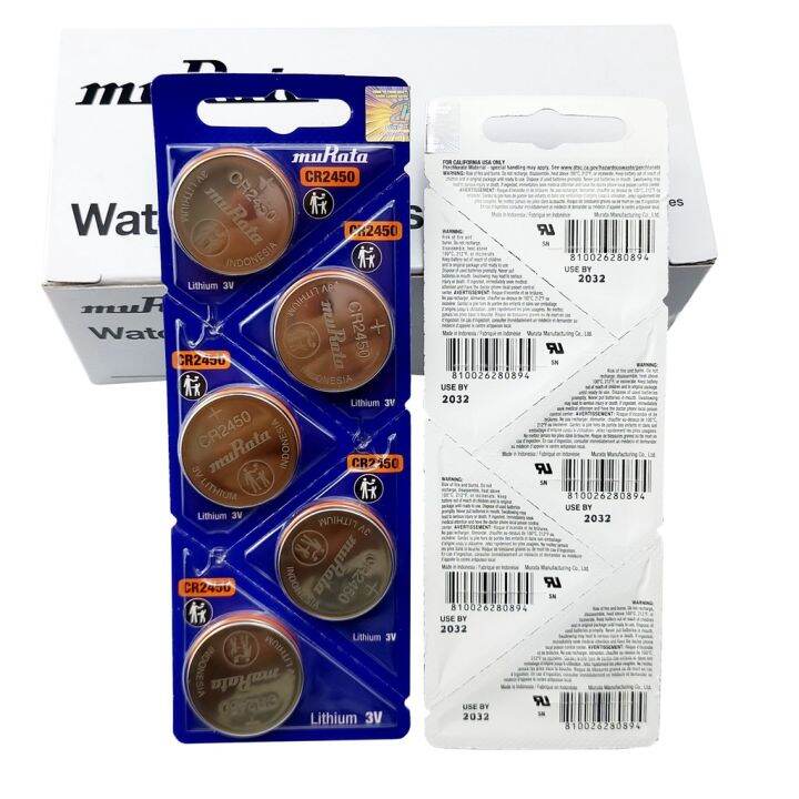 [NK CHÍNH HÃNG] Pin Khuy Cúc Áo MURATA CR2450 3V Lithium dùng cho ...