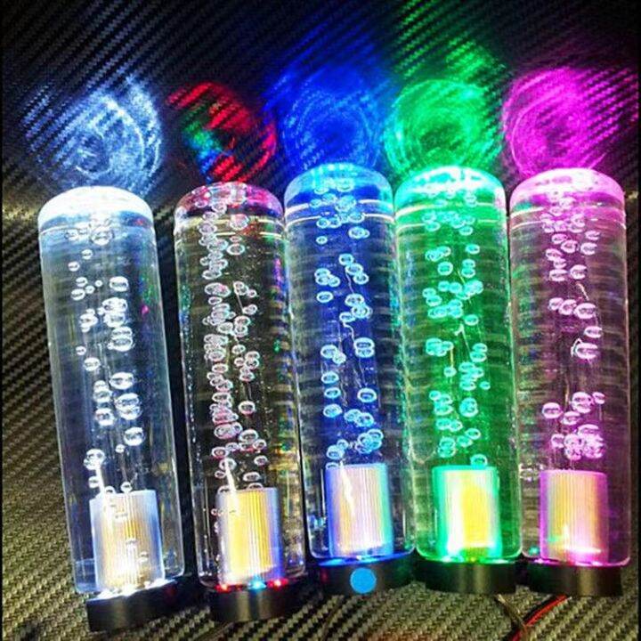12/24V Gear Shift Knob Handle Extender LED Light RGB Manual Shifter ...