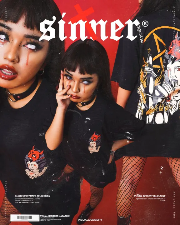 SINNER CO - DEMON INSIDE ( SAINTS NIGHTMARE COLLECTION ) | Lazada PH