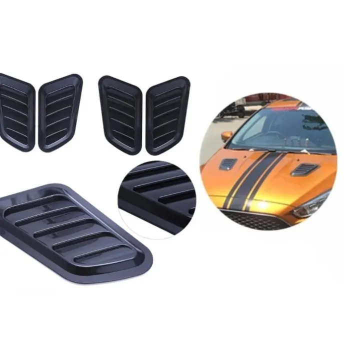 Car Air Flow Vent Intake Hood Scoop Stickers Auto Bonnet Cover Fender ...