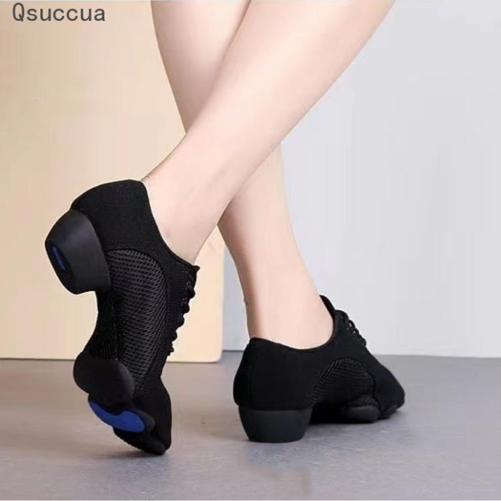 Triple Sole สำหรับทั้งหญิงและชาย Neutral รองเท้าเต้นรำ Oxford ผ้านุ่ม ...