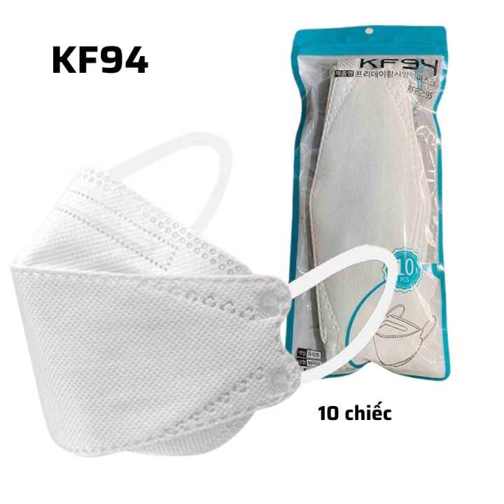Khẩu Trang Y Tế 4 Lớp KF94 MASK - 10 Chiếc Khẩu Trang 4D K94 kháng ...