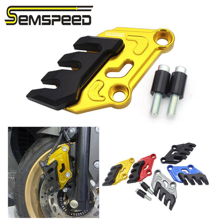 SEMSPEED Motorcycle CNC Front Disk Brake Pump Cover Guard Caliper ...