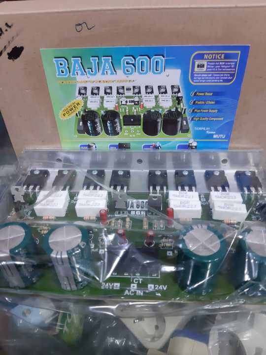 Kit Power Amplifier stereo BAJA 600 BajaStereo 600 ORIGINAL | Lazada ...