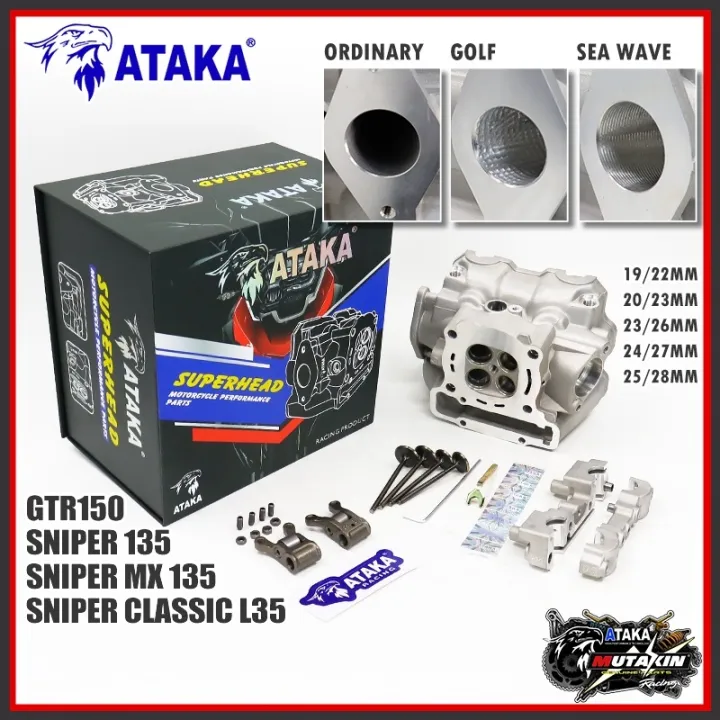 ATAKA YAMAHA SNIPER mx 135 Sniper Classic RS 150 CYLINDER HEAD BIG ...