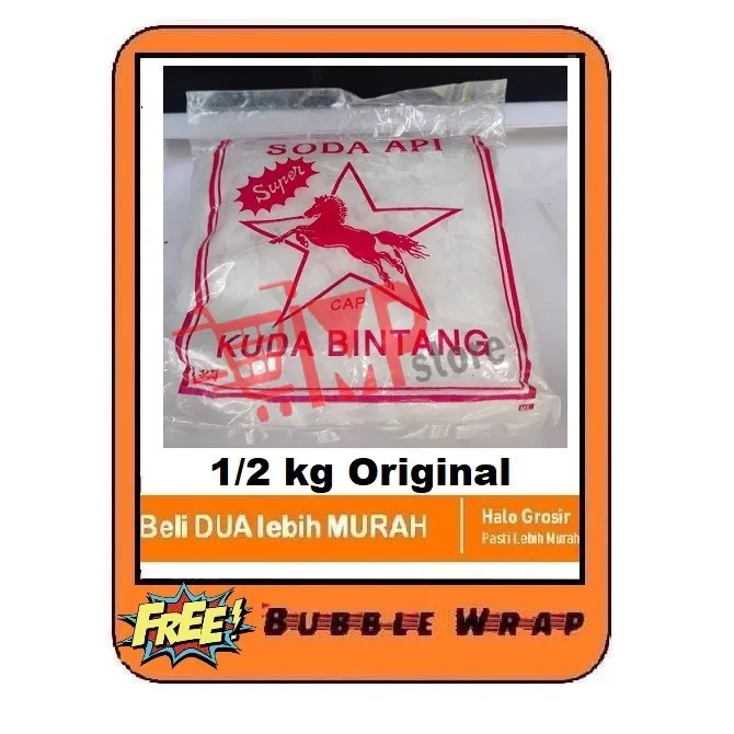 Soda Api Cap Kuda Bintang Obat Anti Sumbat 1/2 kg Soda Api / Pembersih ...