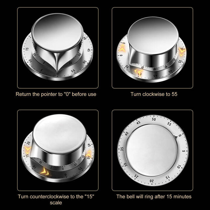 Kitchen Mechanical Timer Accurate Clear Scale Kitchen Countdown Timer ...