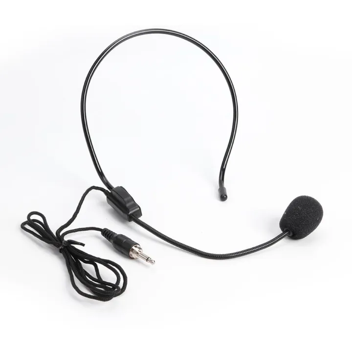 3.5mm Head Mounted Microphone Noise Reduction MIC Headset Headband Head ...