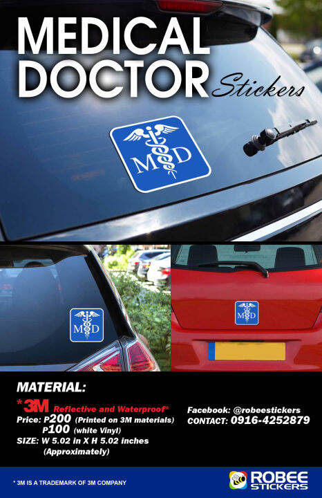 Sticker Decal MD Sign | Lazada PH