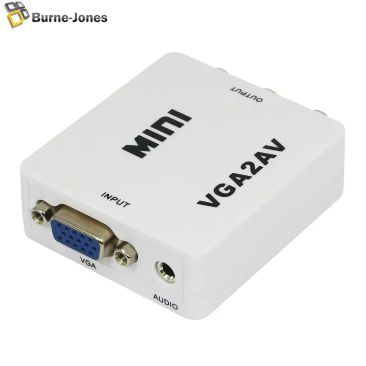 Premium Computer VGA to AV TV Composite RCA S-Video Scan Converter ...