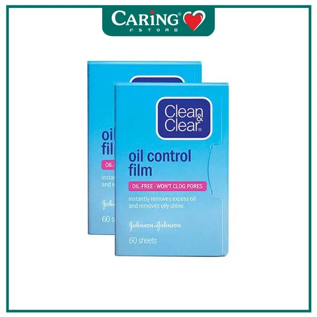 CLEAN & CLEAR OIL CONTROL FILM 60S X 2 | Lazada