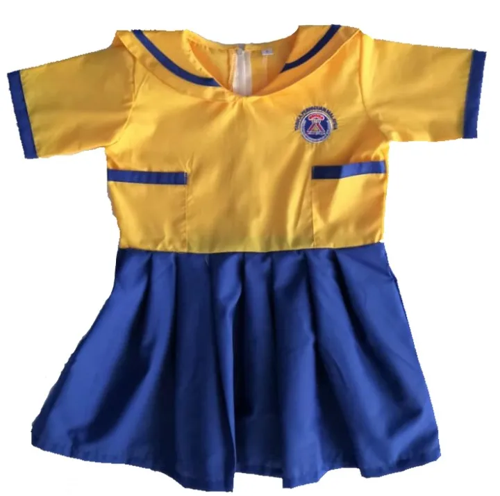 skirt tadika perpaduan kain kotton uniform pra-sekolah | Lazada